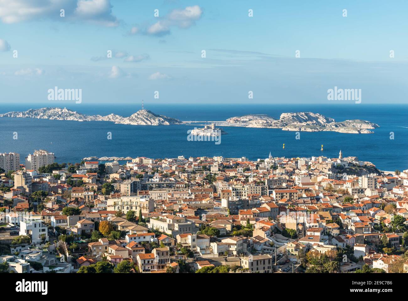 Birds eye view marseille france hi-res stock photography and images - Alamy