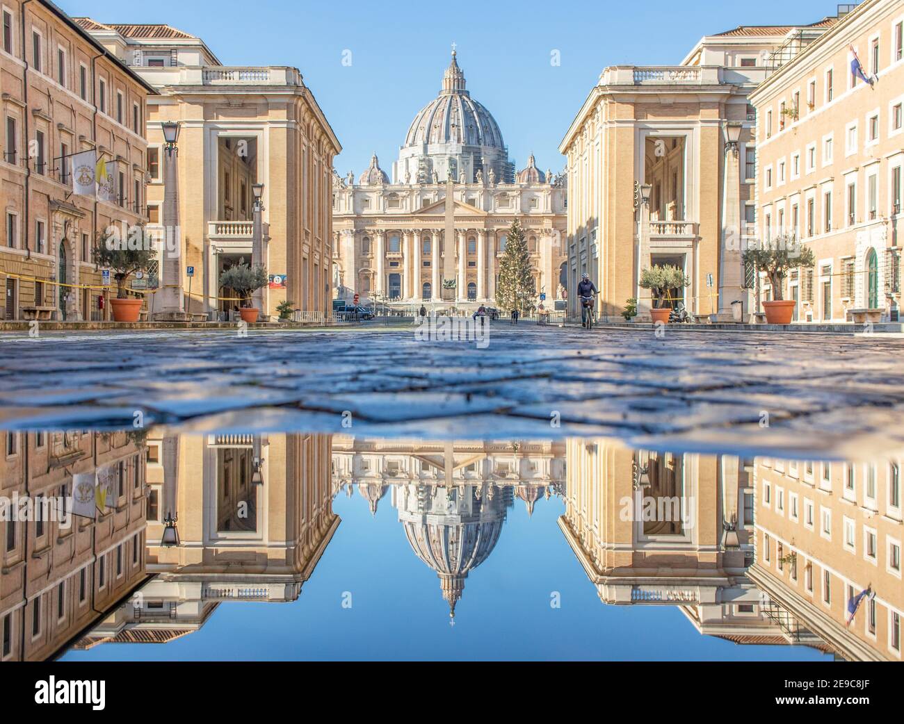 Frequent rain showers create pools in which the wonderful Old Town of ...