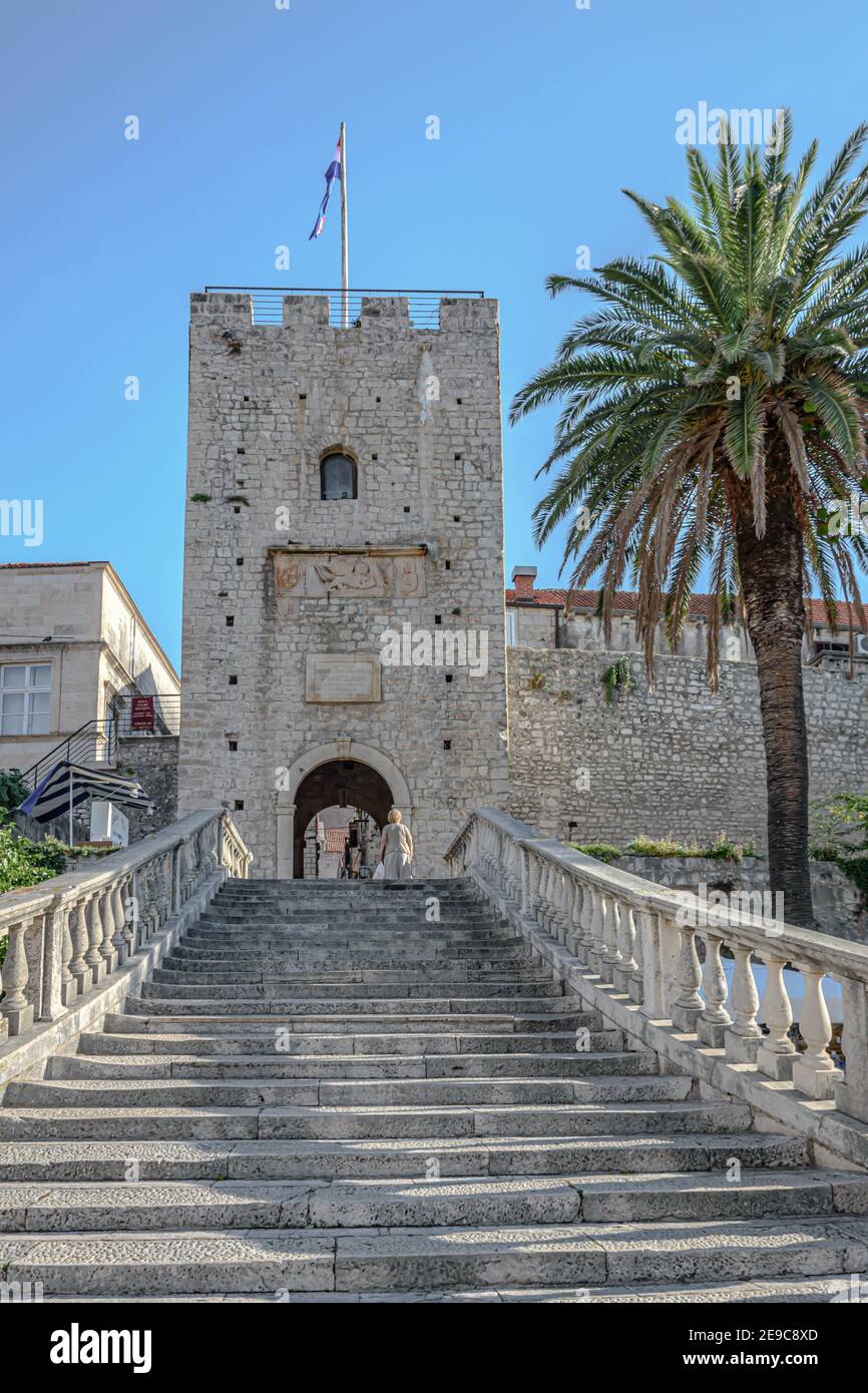 Old town gate Stock Photo - Alamy