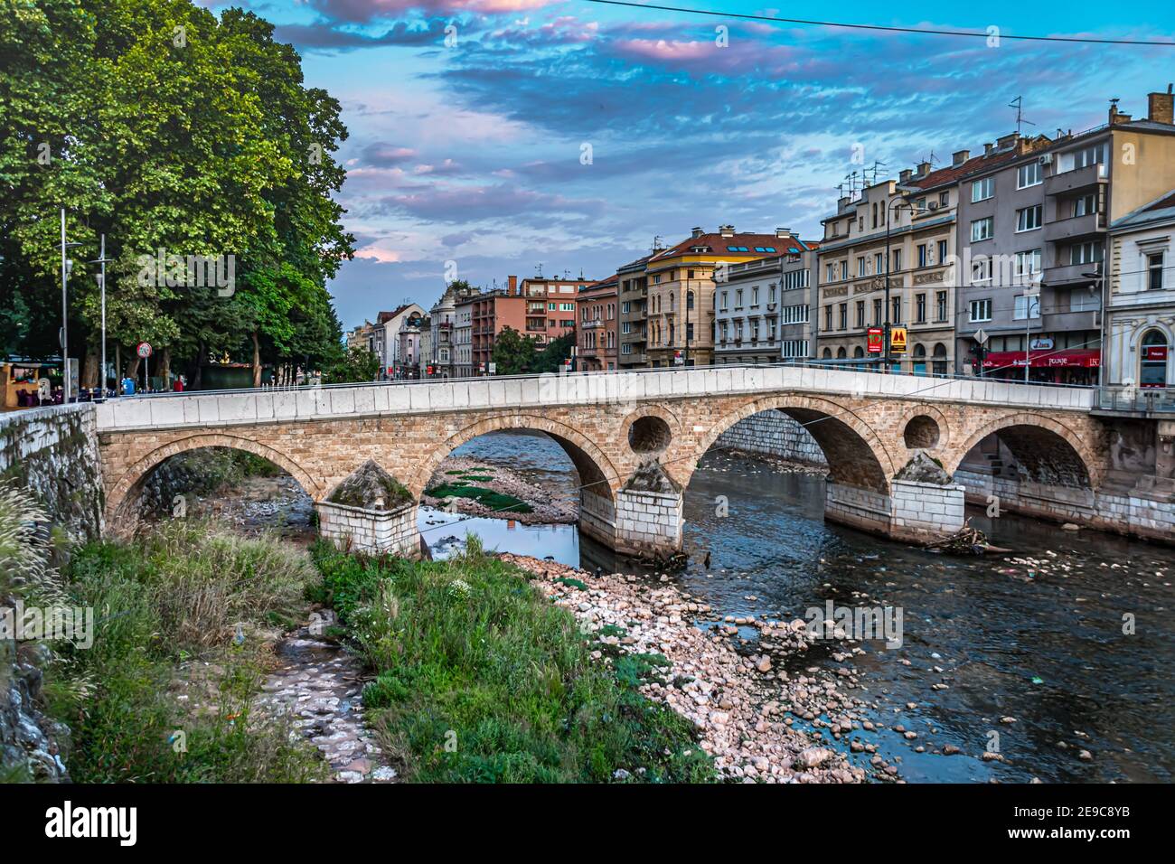 Latin Bridge is the oldest preserved bridge in Sarajevo Stock Photo - Alamy