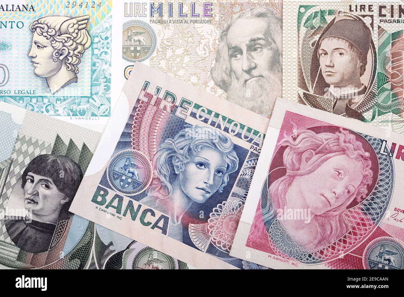 Lira italian note hi-res stock photography and images - Alamy