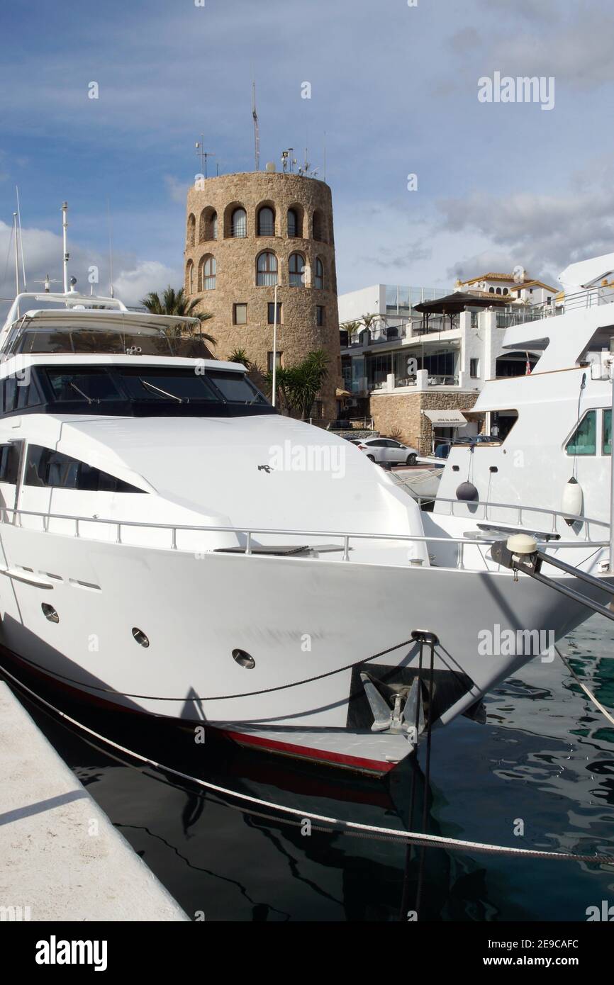 Yacht In The Port Of Marbella High Resolution Stock Photography and ...