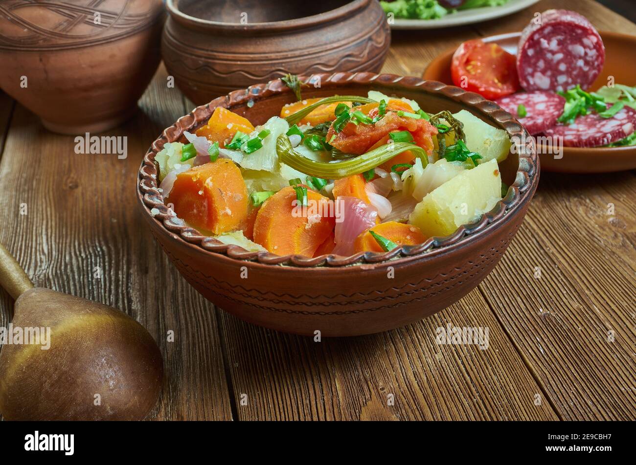 Russian traditiona Root Vegetable Stew - Ragu Iz Ovoshej close up Stock ...