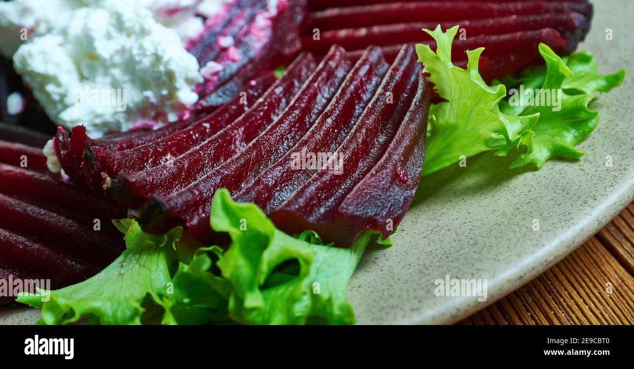 Patzaria salata, Greek-style beet salad Stock Photo - Alamy