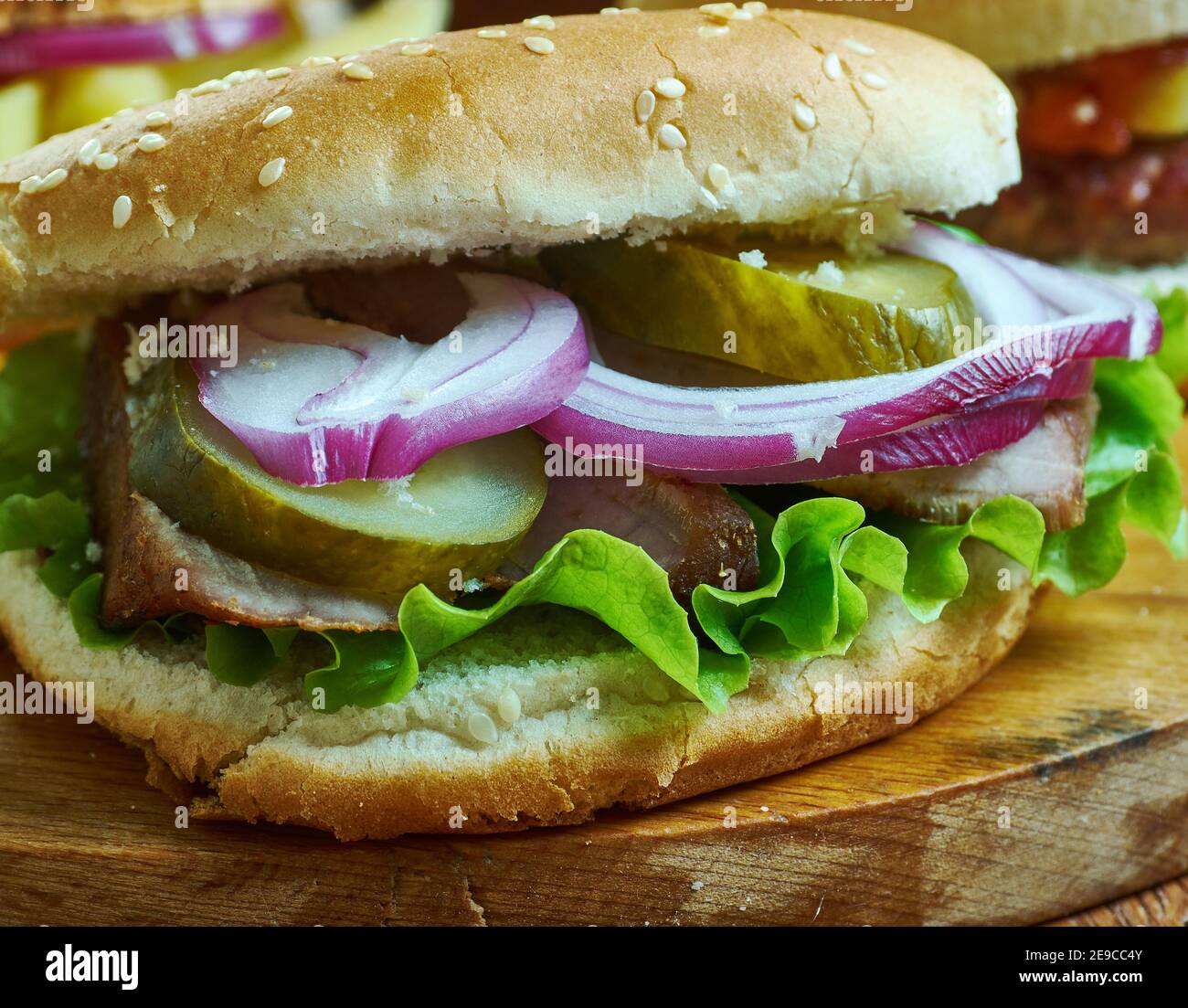 Butifarra Sandwich -Essential Peruvian Ham Sandwich Stock Photo - Alamy