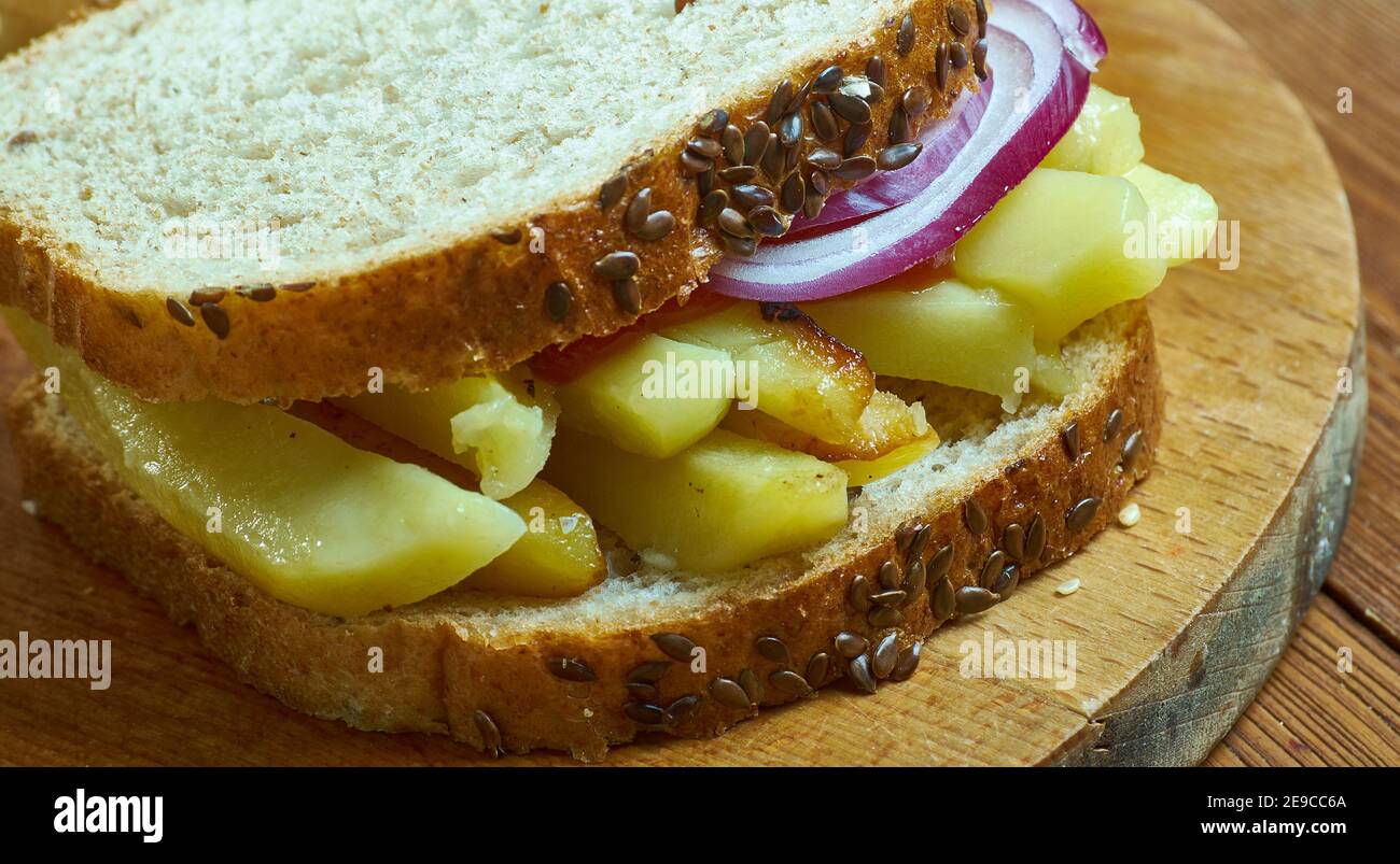 Chip butty hi-res stock photography and images - Alamy