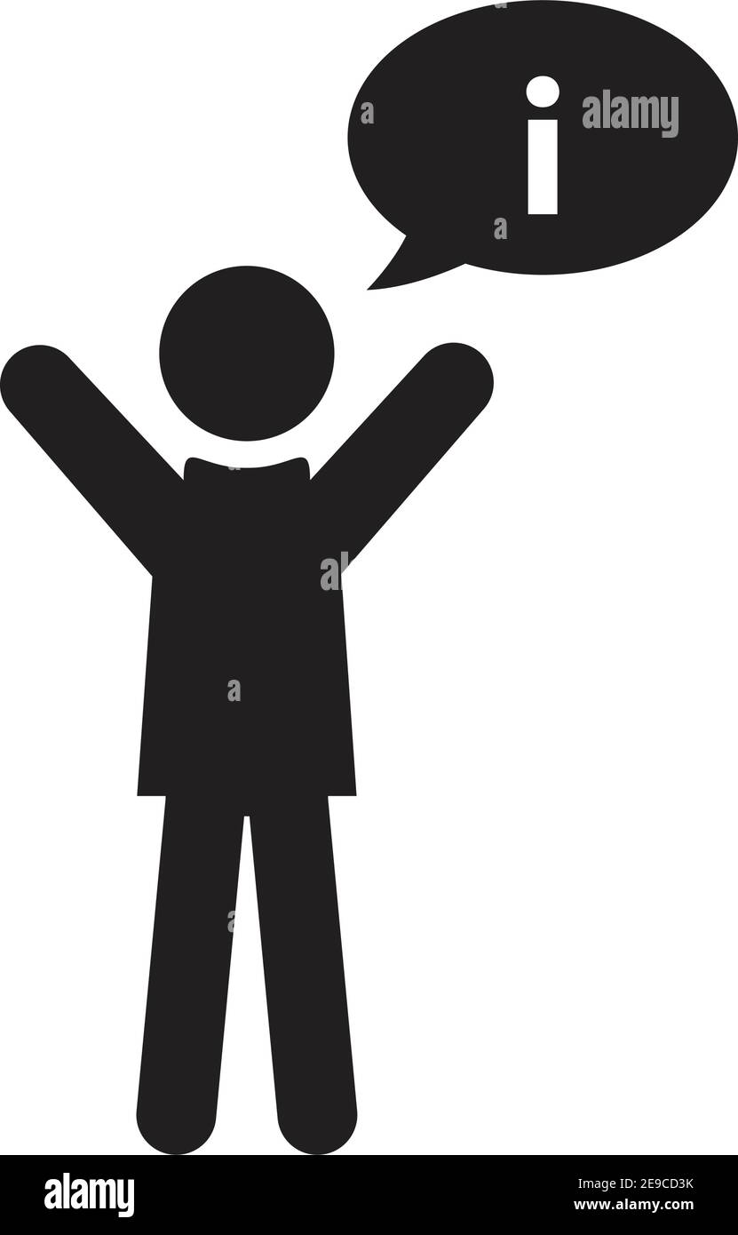 Answer icon vector male person profile avatar with speech bubble symbol ...