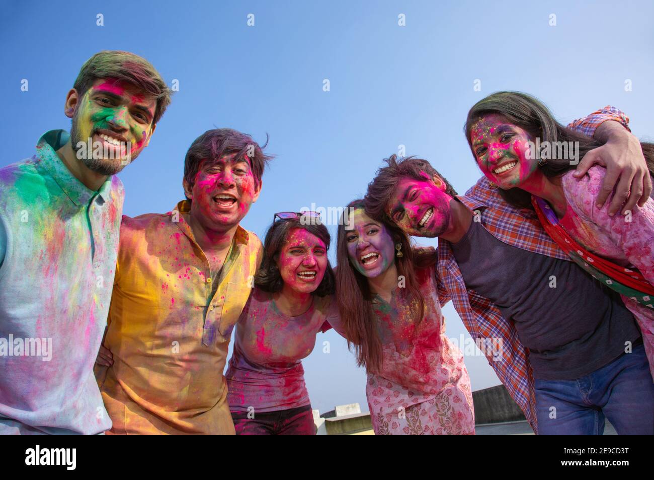 Group indian friends posing together hi-res stock photography and ...
