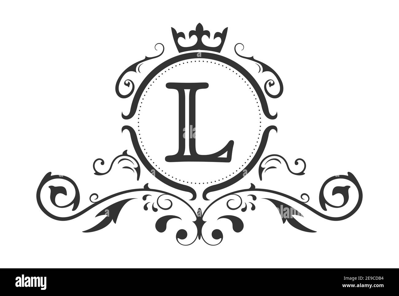 L Monogram Clip Art
