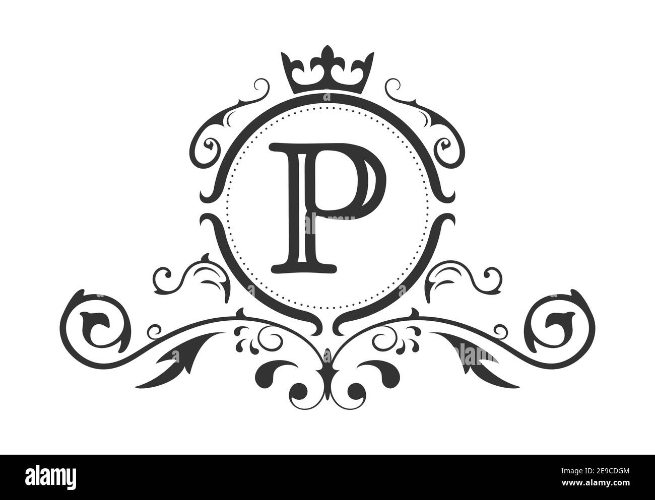 Monogram Letter P Designs