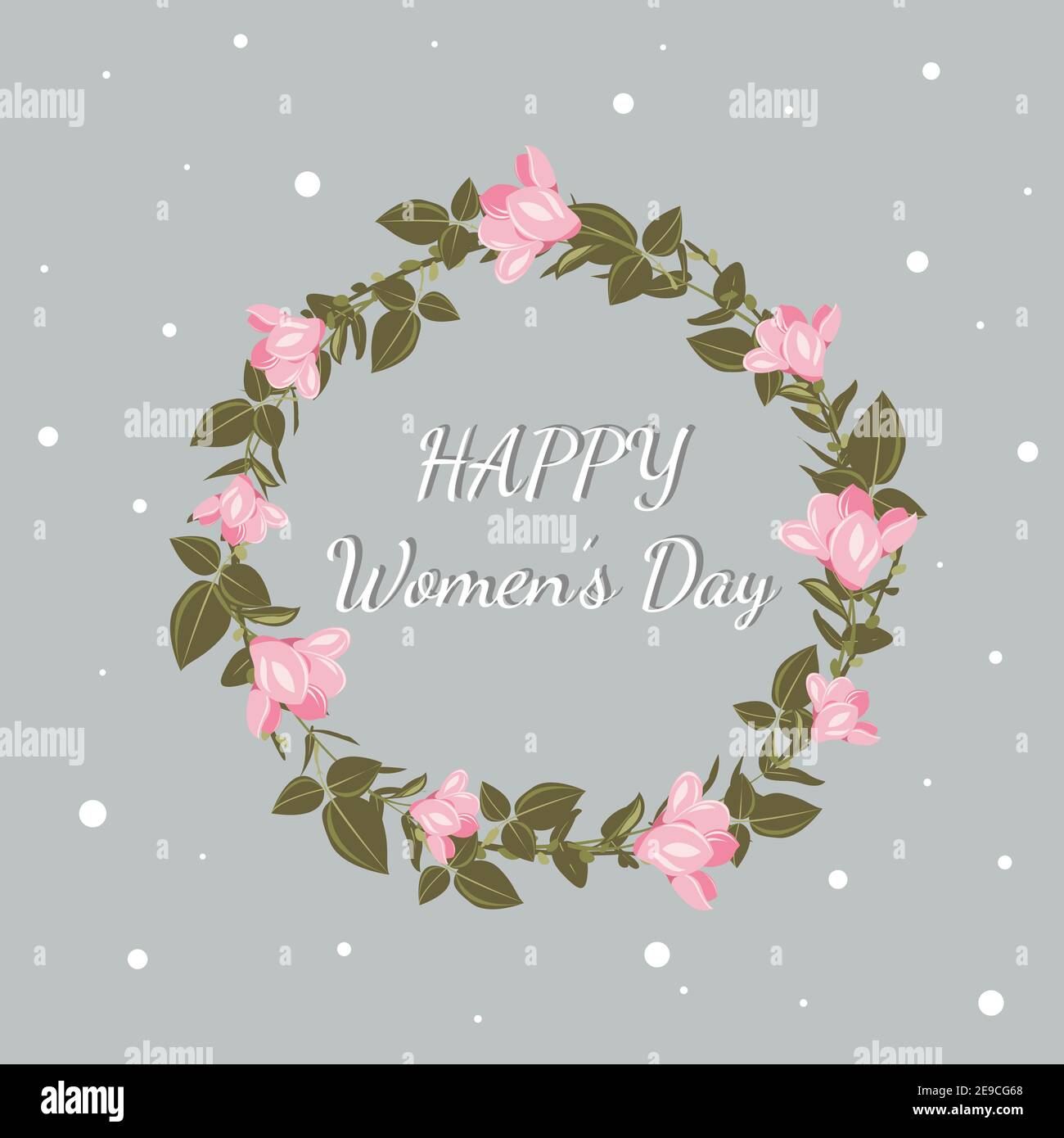 8 march. Happy Woman s Day. Vector congratulation card Stock Vector ...