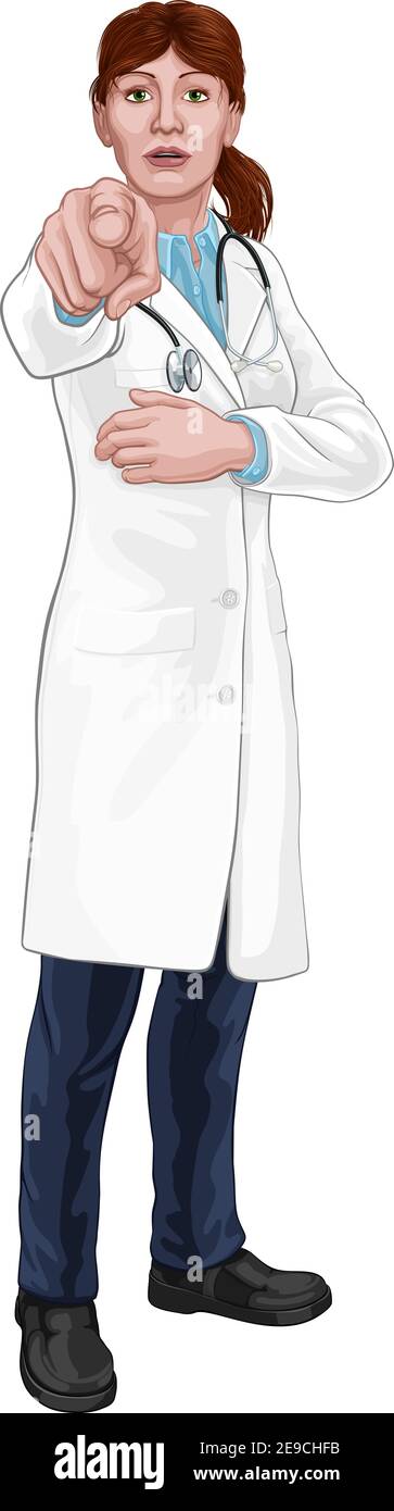 Doctor pointing viewer hi-res stock photography and images - Alamy