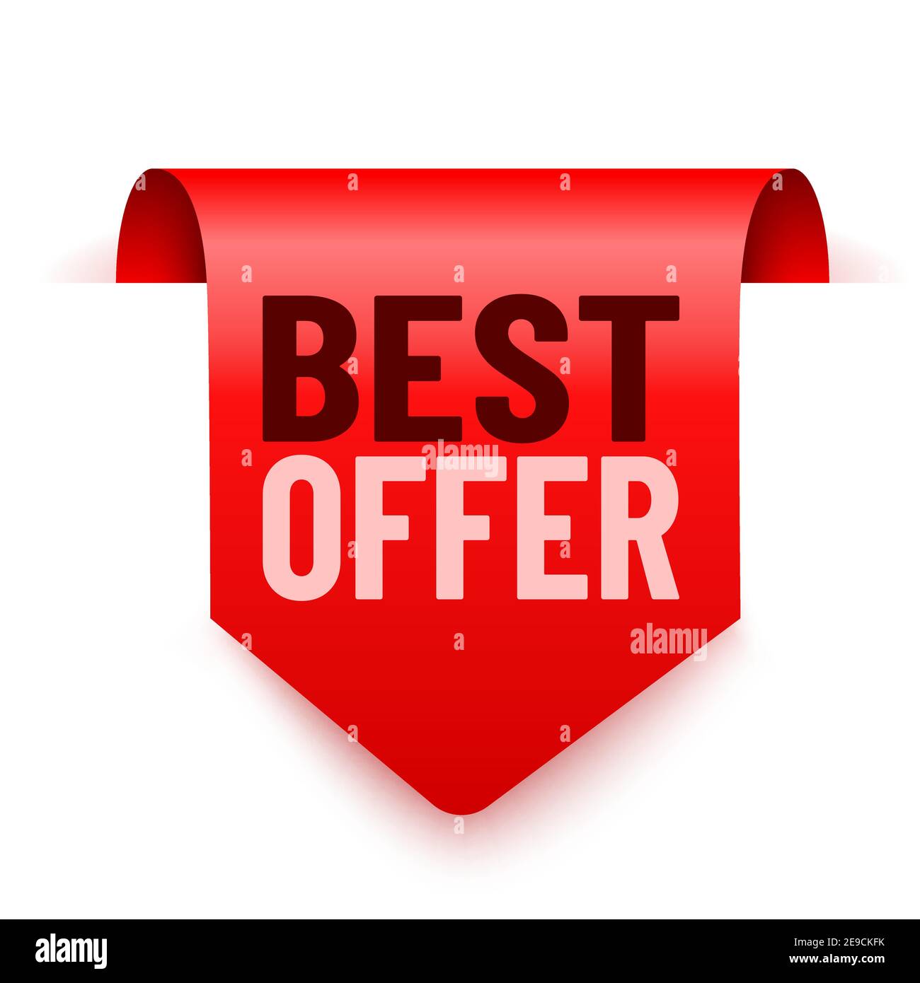 Realistic label. Best deal and sale offer text banners design objects ...
