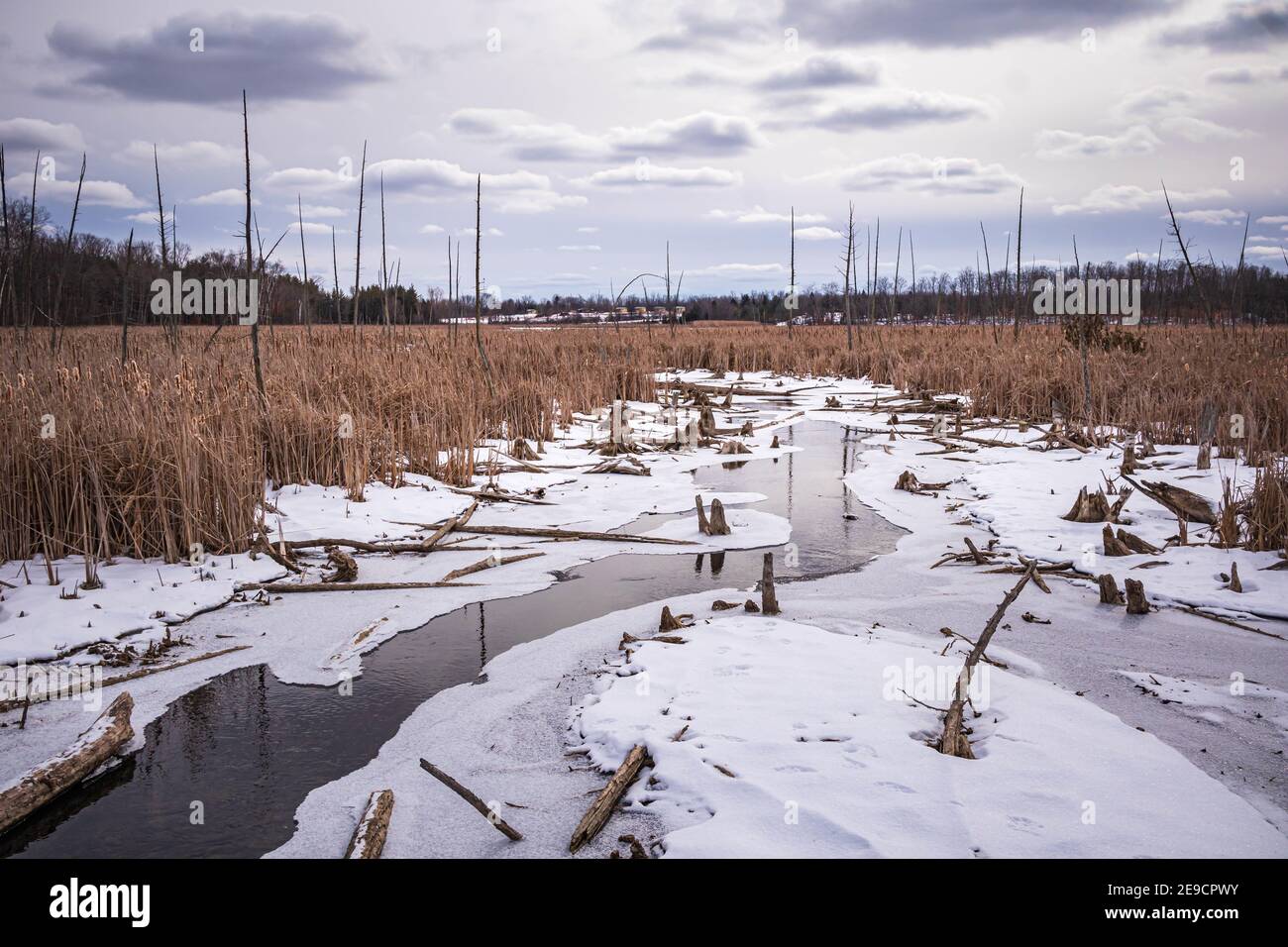 Valens Lake Winter Scene Stock Photo - Alamy