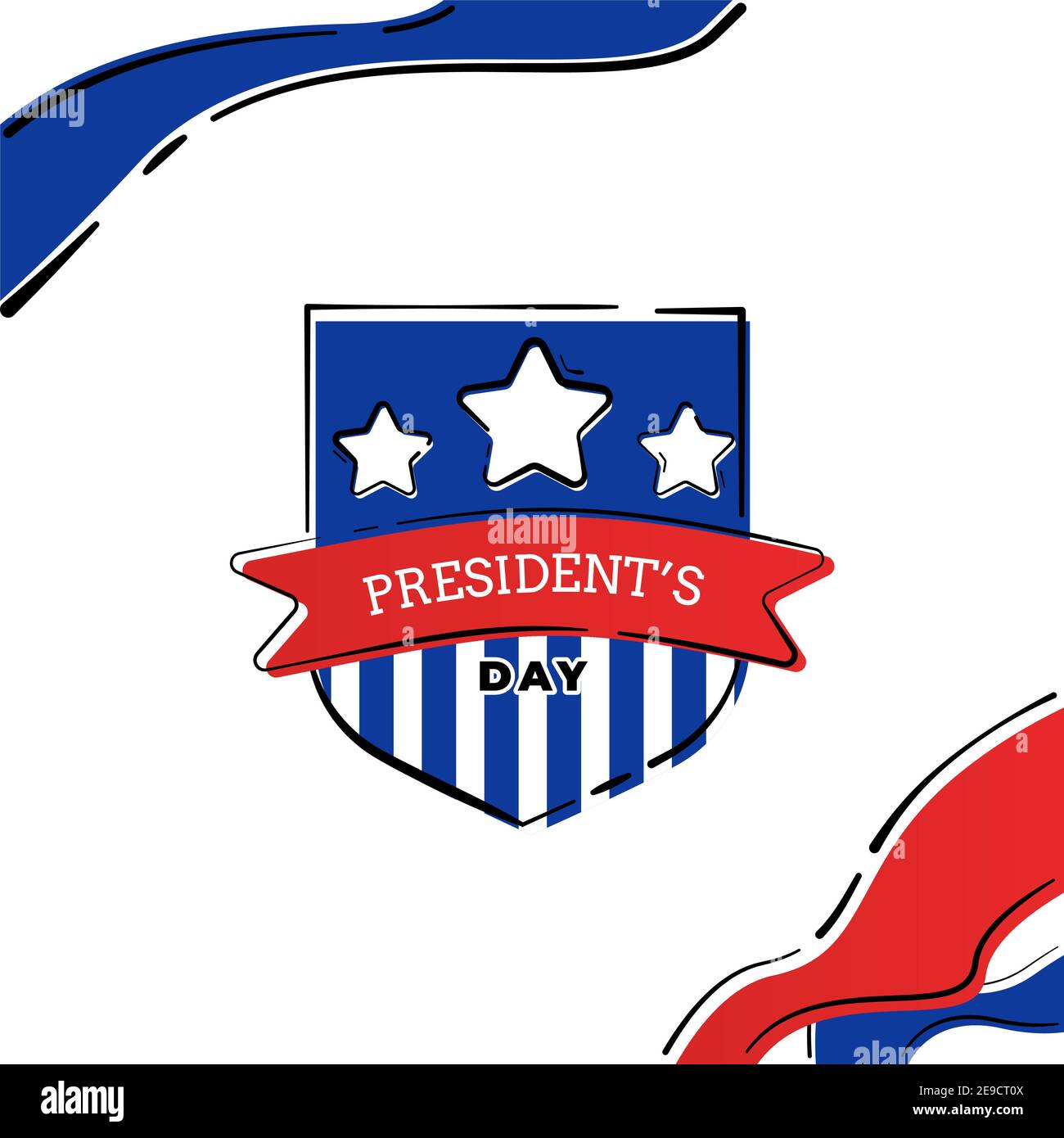 template square banner greeting president day Stock Vector Image & Art ...