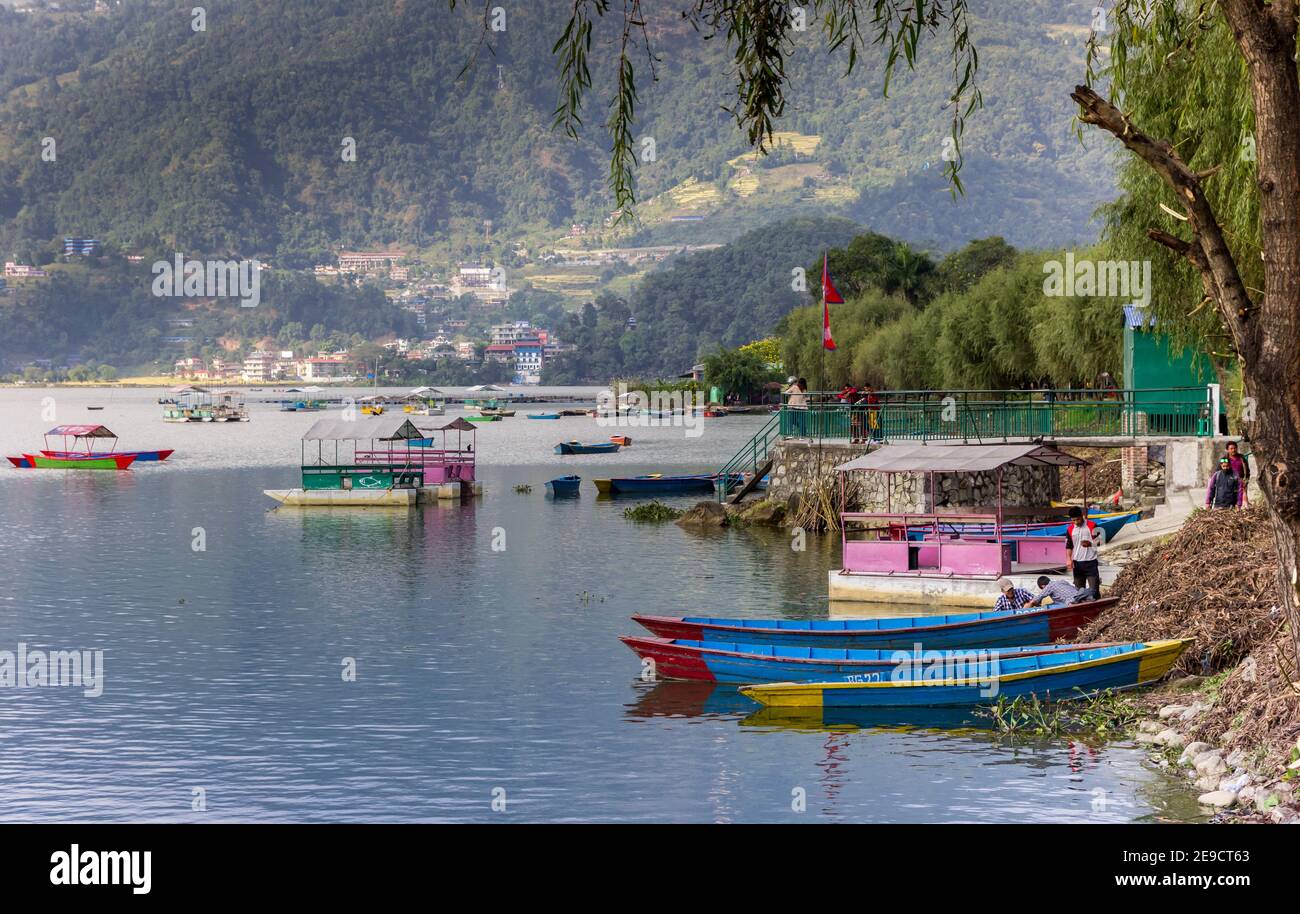 Phewa lake in pokhara nepal hi-res stock photography and images - Alamy