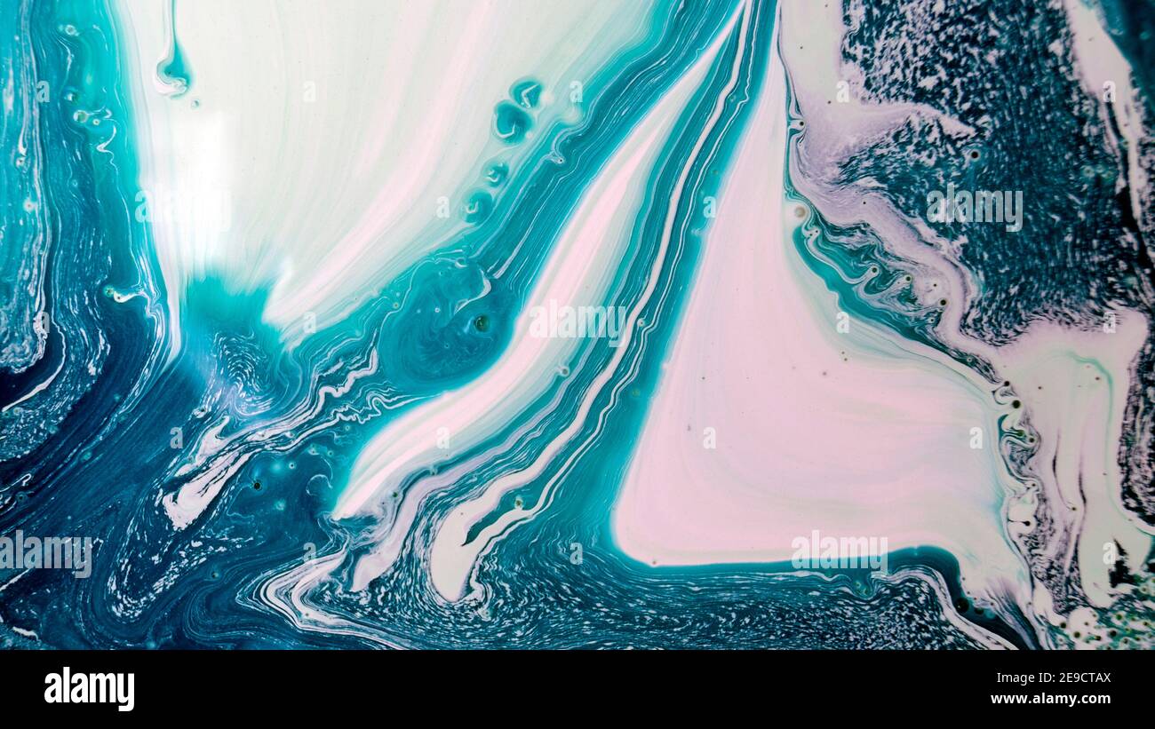 The colors of the aqueous ink are translucent. Abstract multicolored ...