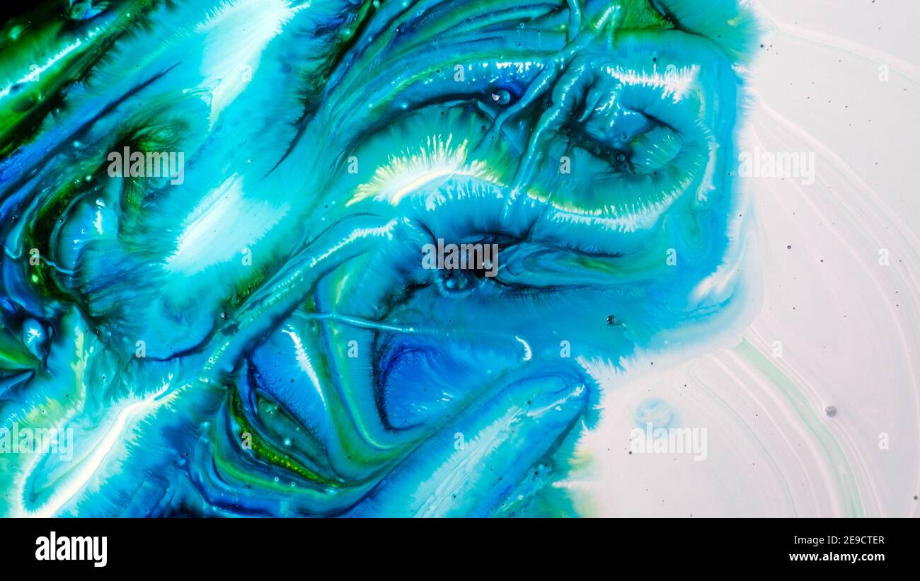 The colors of the aqueous ink are translucent. Abstract multicolored ...