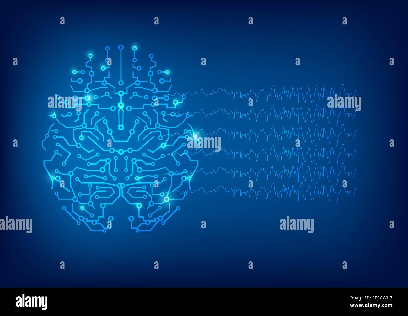 Cyber digital microchip on Stock Vector Images - Alamy