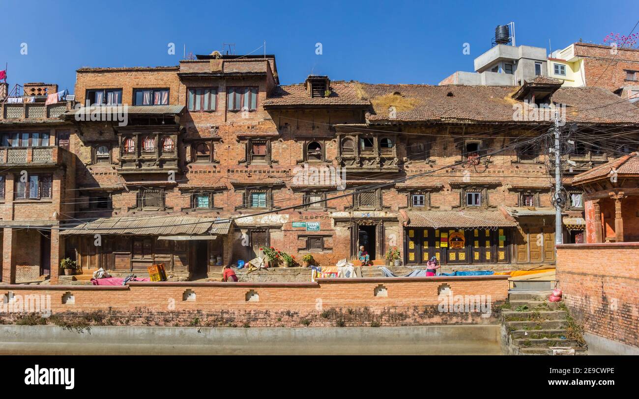Facade of the former palace in Kirtipur, Nepal Stock Photo - Alamy