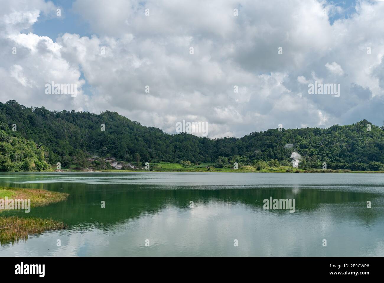 Tondano Lake, Mount Mahawu, Minahasa Region, Danau Linow, Sulawesi ...