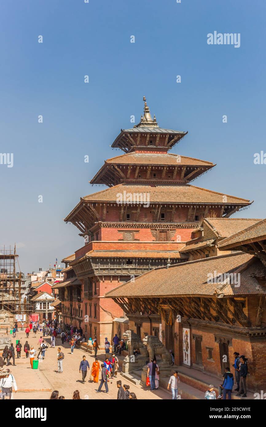 Pagoda of the Taleju Bhawani temple on Durbar square in Patan, Nepal ...