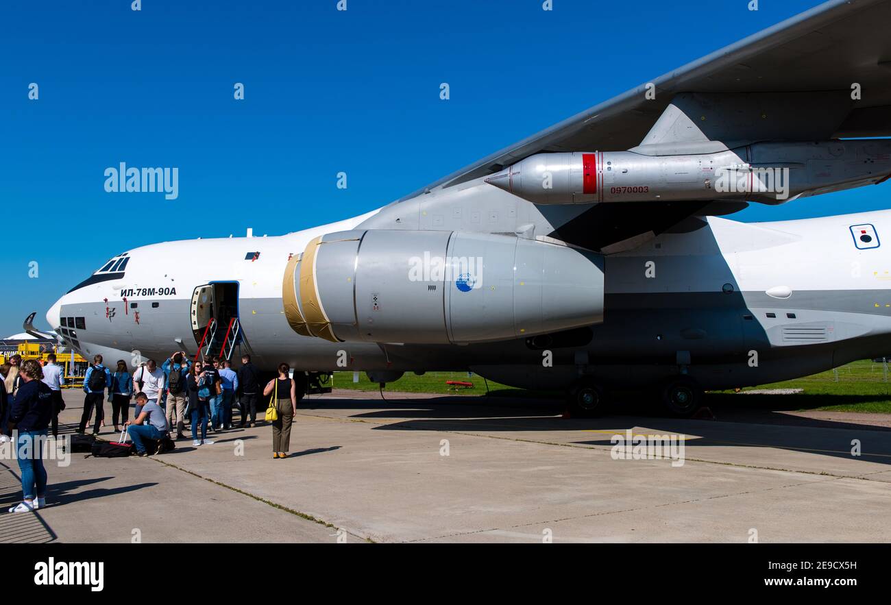 August 30, 2019, Moscow region, Russia. Ilyushin Il-78 refueling ...