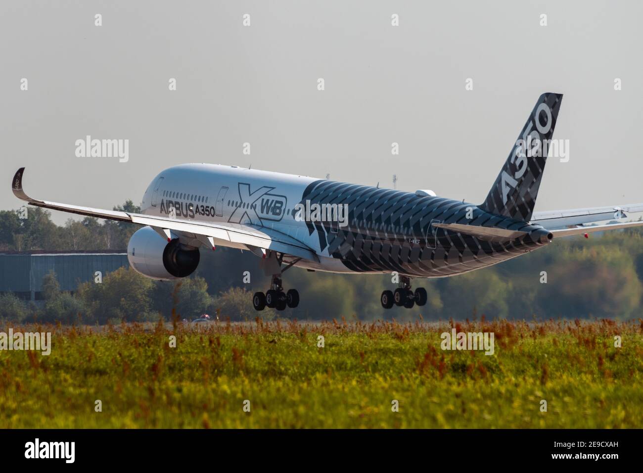 August 30, 2019. Zhukovsky, Russia. long-range wide-body twin-engine ...