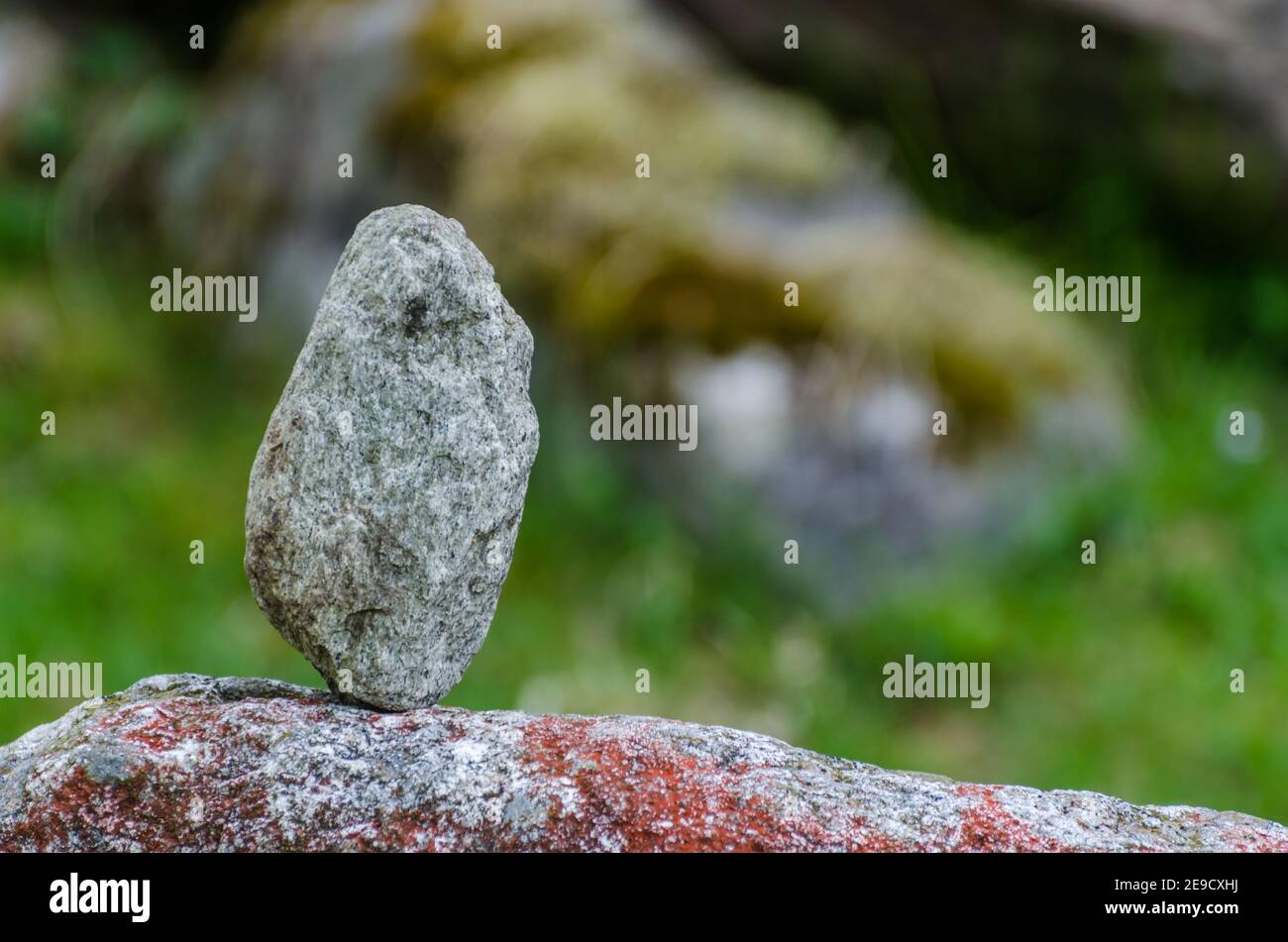 mounted stone while hiking Stock Photo - Alamy