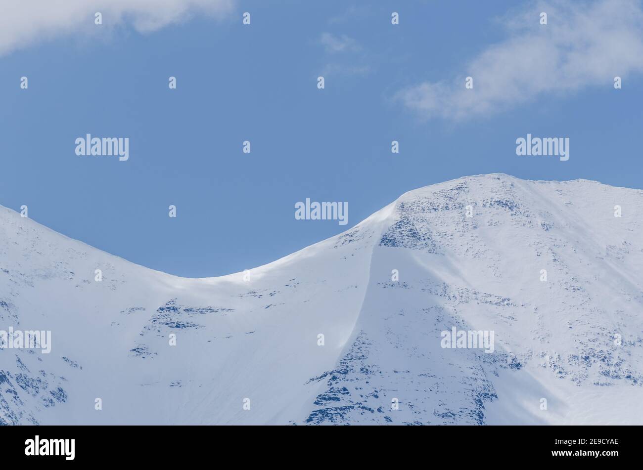 snowy mountain in summer Stock Photo - Alamy