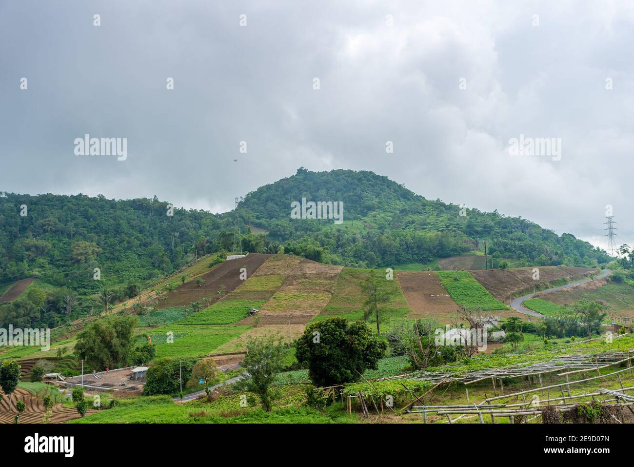 Tondano Lake, Mount Mahawu, Minahasa Region, Danau Linow, Sulawesi ...