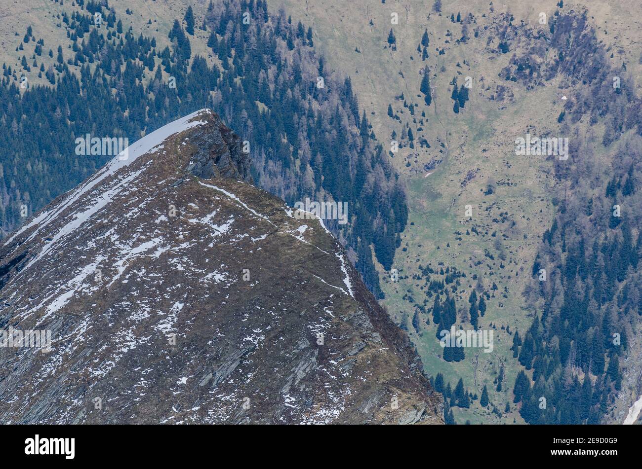 high mountain and deep valley Stock Photo - Alamy
