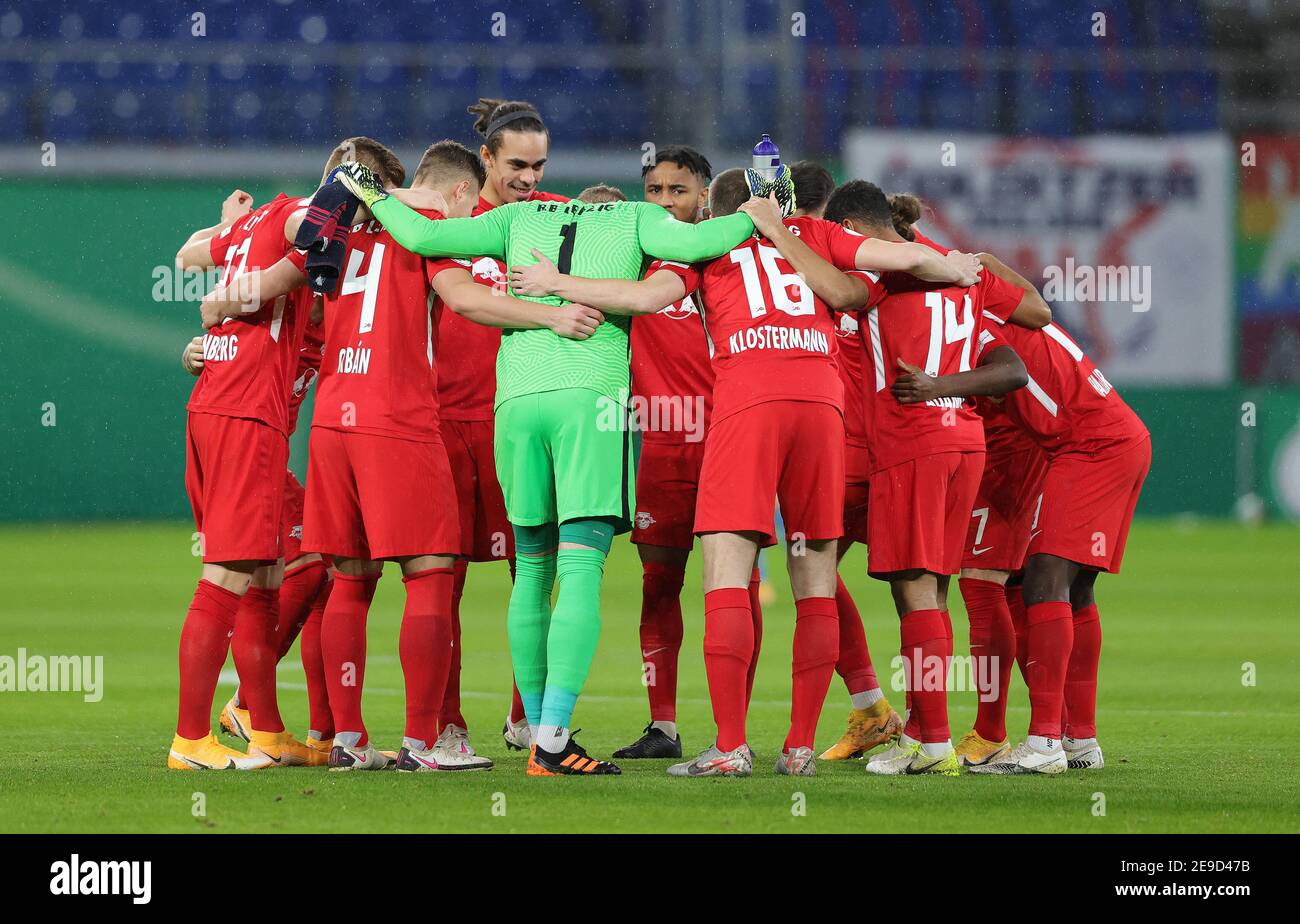 Leipzig, Deutschland. 03rd Feb, 2021. firo: 03.02.2021, Soccer: Soccer ...