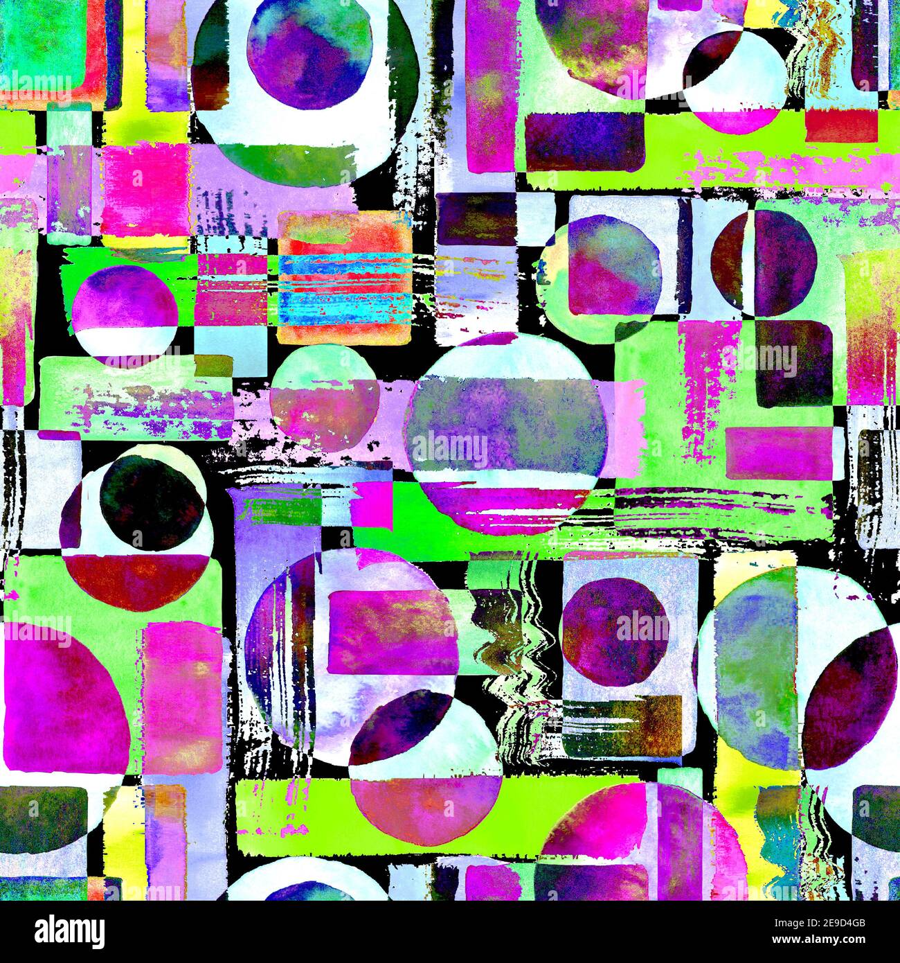 Contemporary Art Seamless Pattern Background Abstract Grunge Geometric