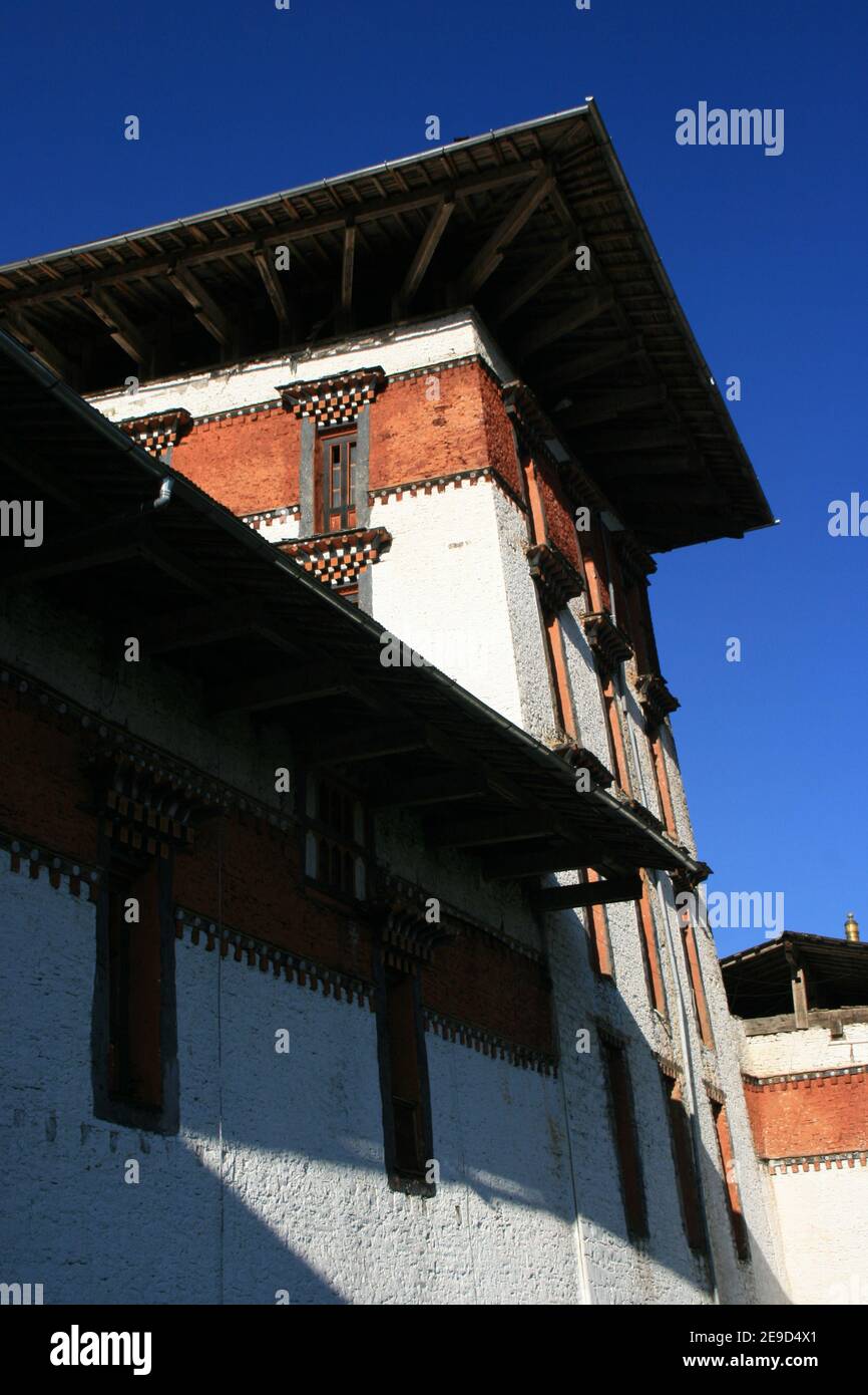 buddhist fortress (dzong) in jakar in bhutan Stock Photo - Alamy