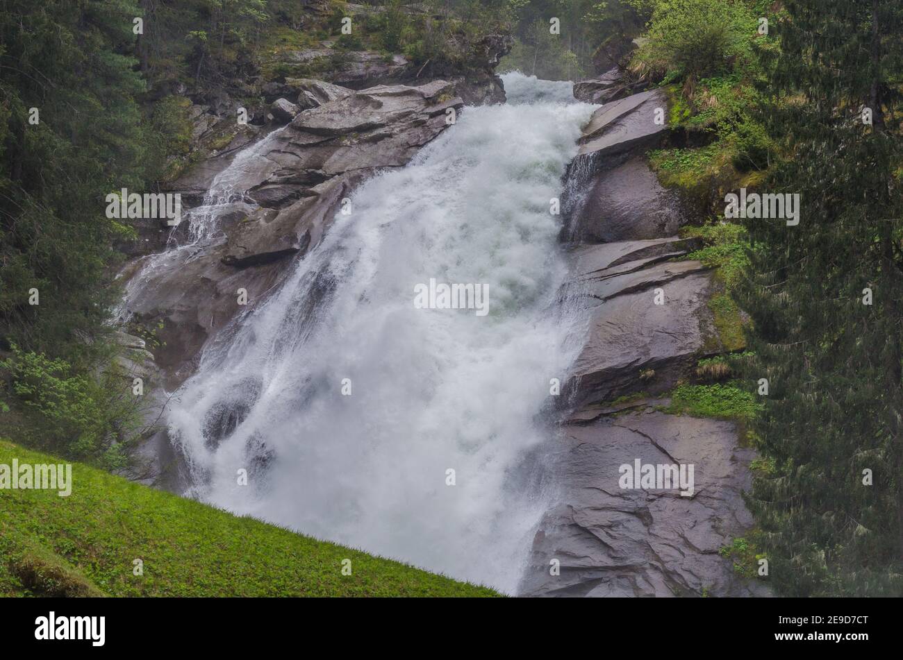 pure water crashing over rocks in mountain Stock Photo - Alamy