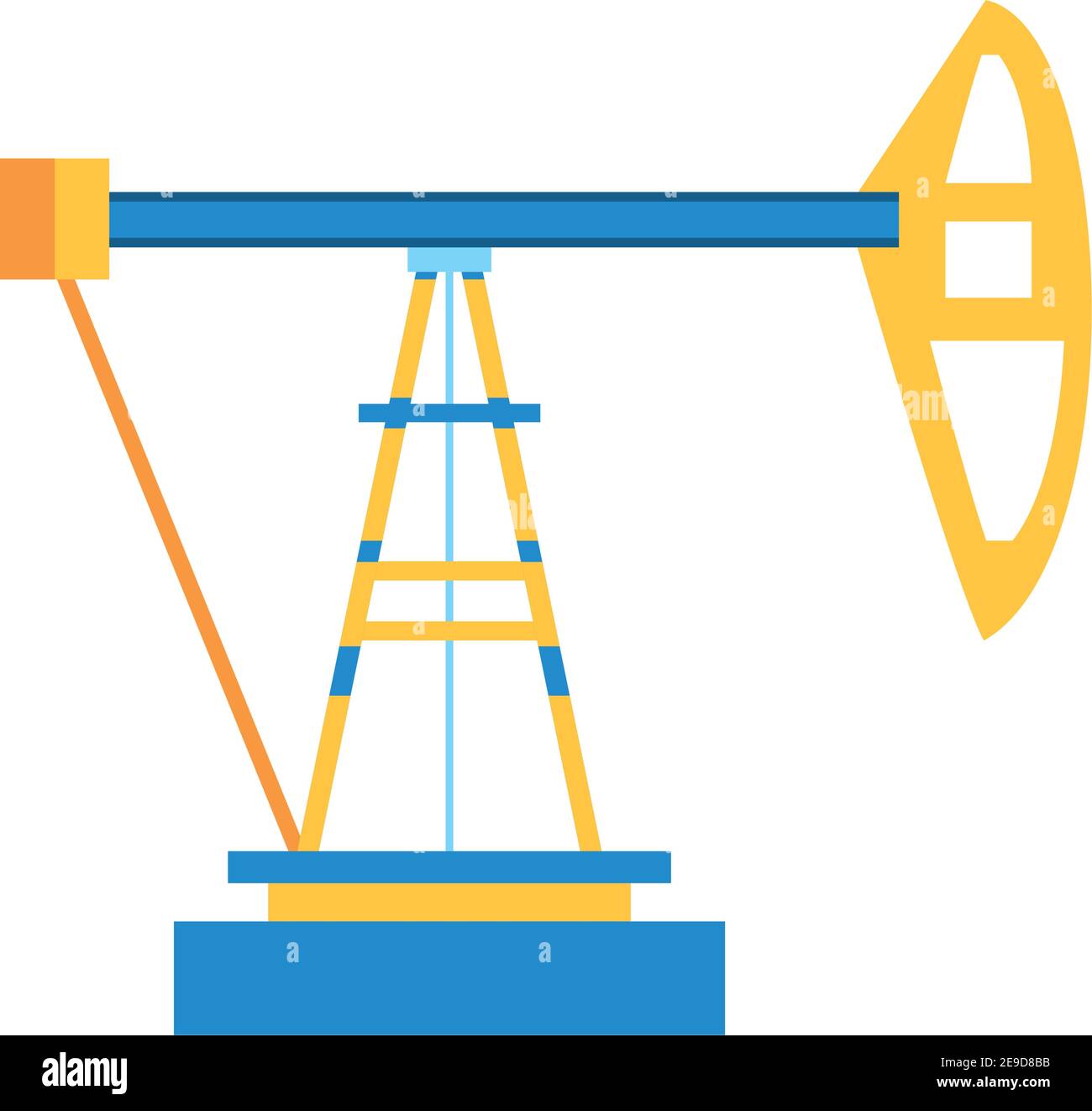 fracking oil rig drilling equipment vector illustration Stock Vector ...
