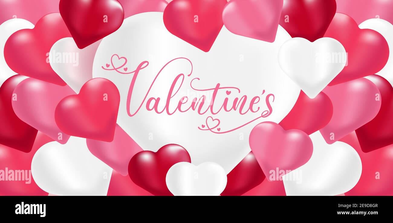 Valentines Day vector background illustration template. Valentines Day ...