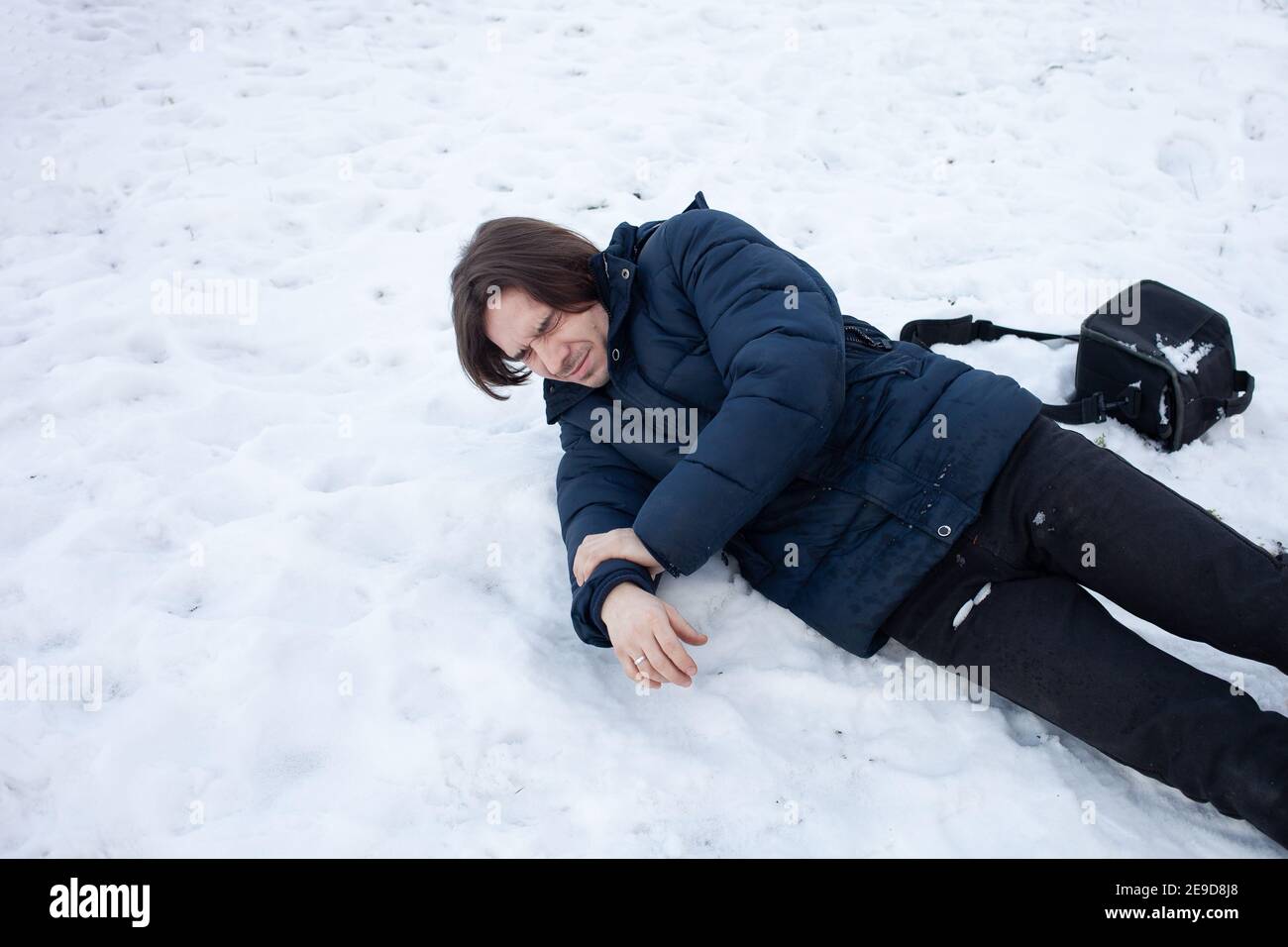 Person with injured leg on a mountain hi-res stock photography and ...