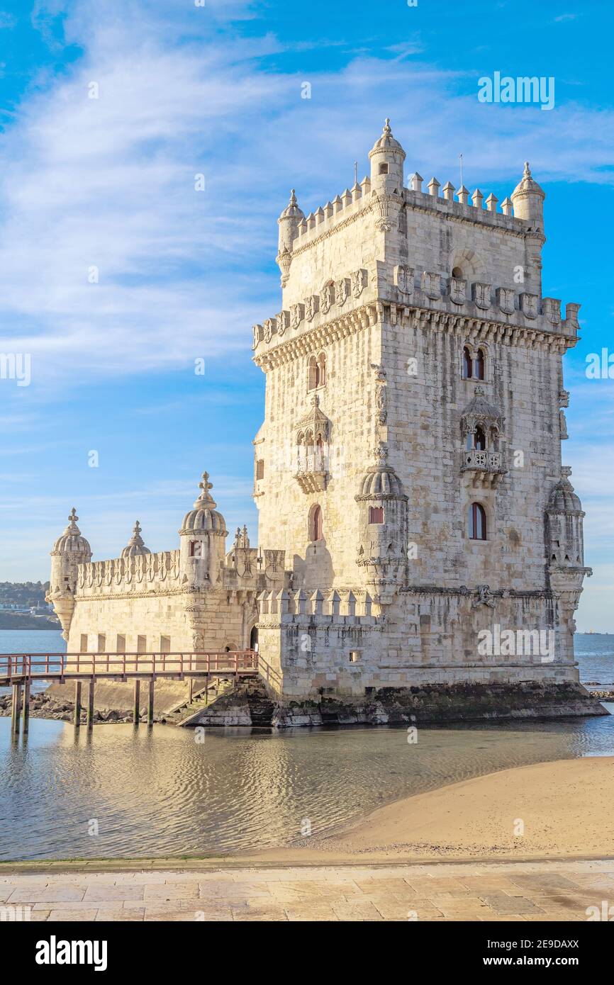 Tower of Belem (Torre de Belem), Lisbon, Portugal Stock Photo - Alamy
