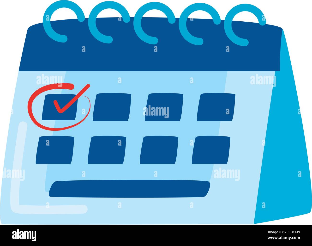 calendar reminder with check symbol vector illustration design Stock ...