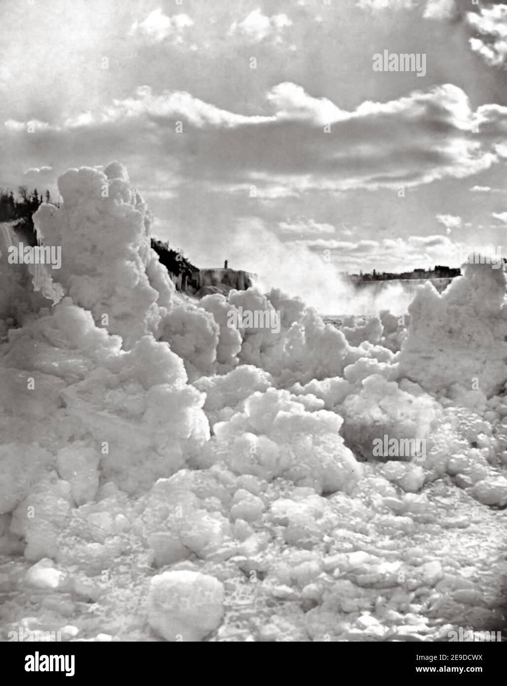 Late 19th century photograph - Niagara River in Winter, 1870's Canada ...