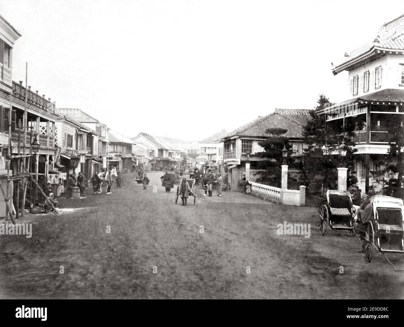 Late 19th century photograph - Takashima-cho Yokohama, Japan, 1870's ...