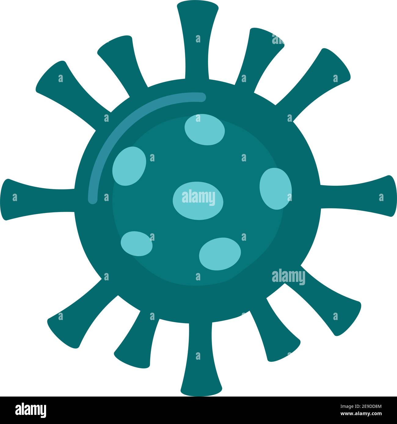 covid19 virus particle isolated icon vector illustration design Stock ...