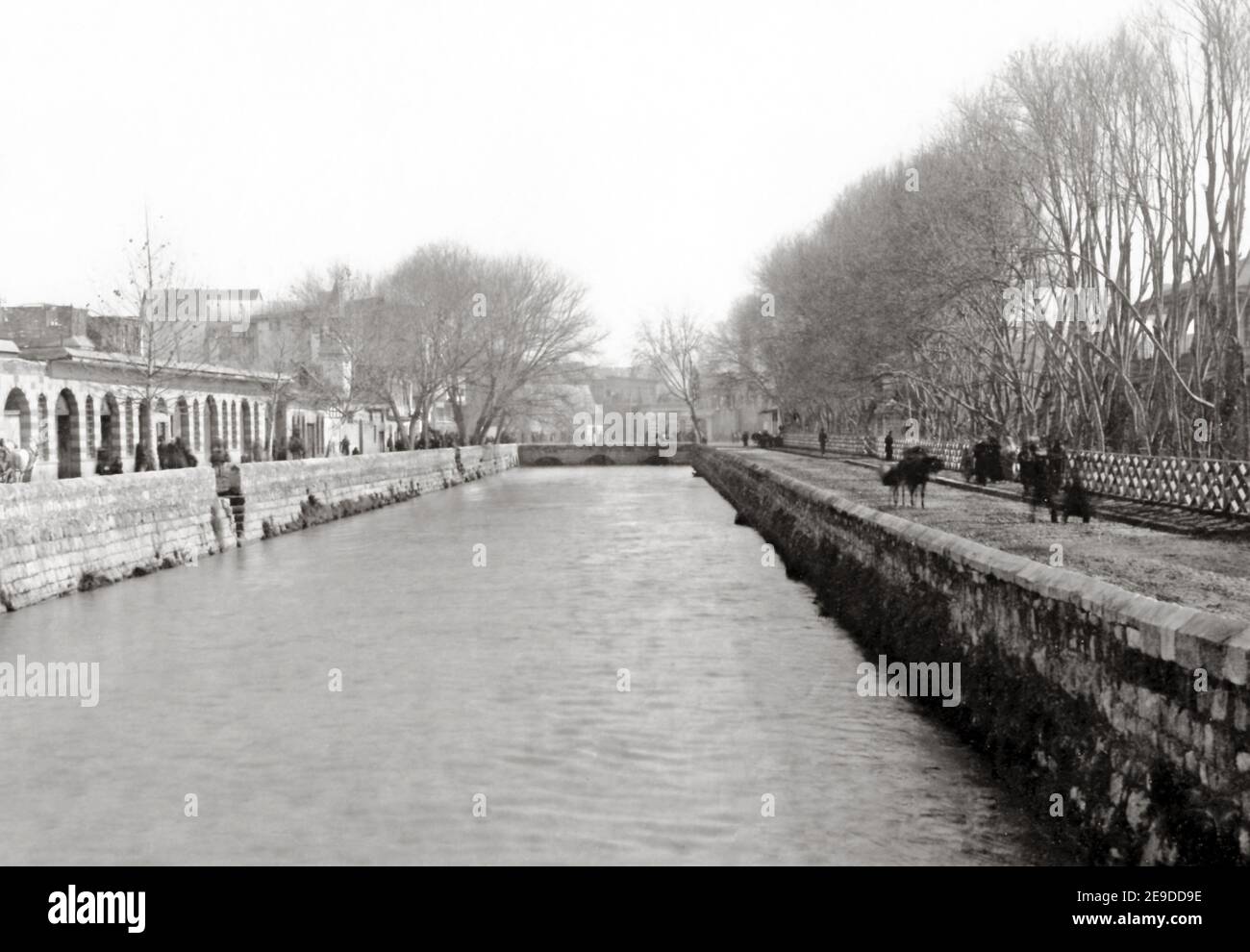 Late 19th century photograph - Barada River, Damascus, Syria, c.1890 ...