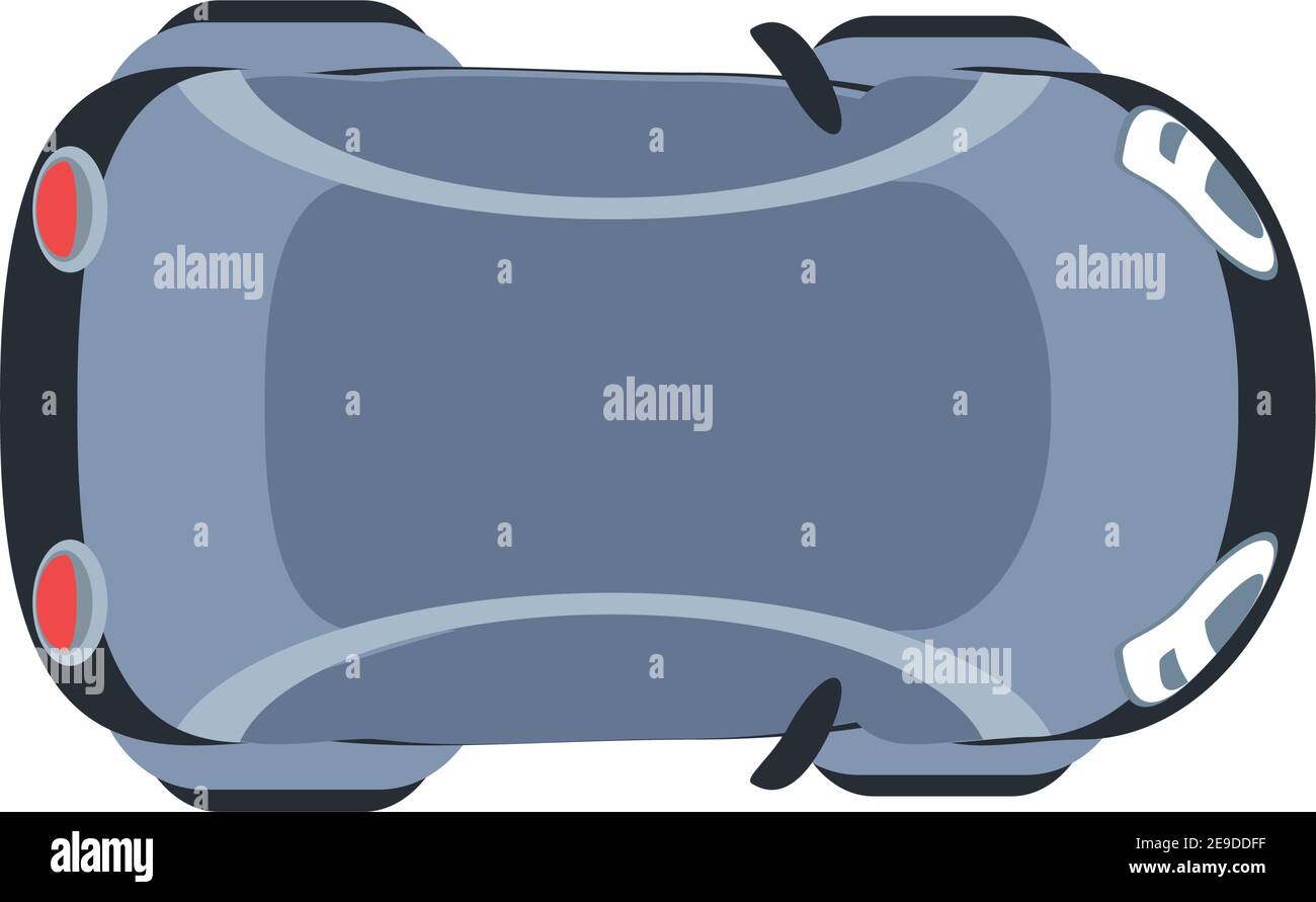 top view hybrid electric car transport vector illustration Stock Vector ...