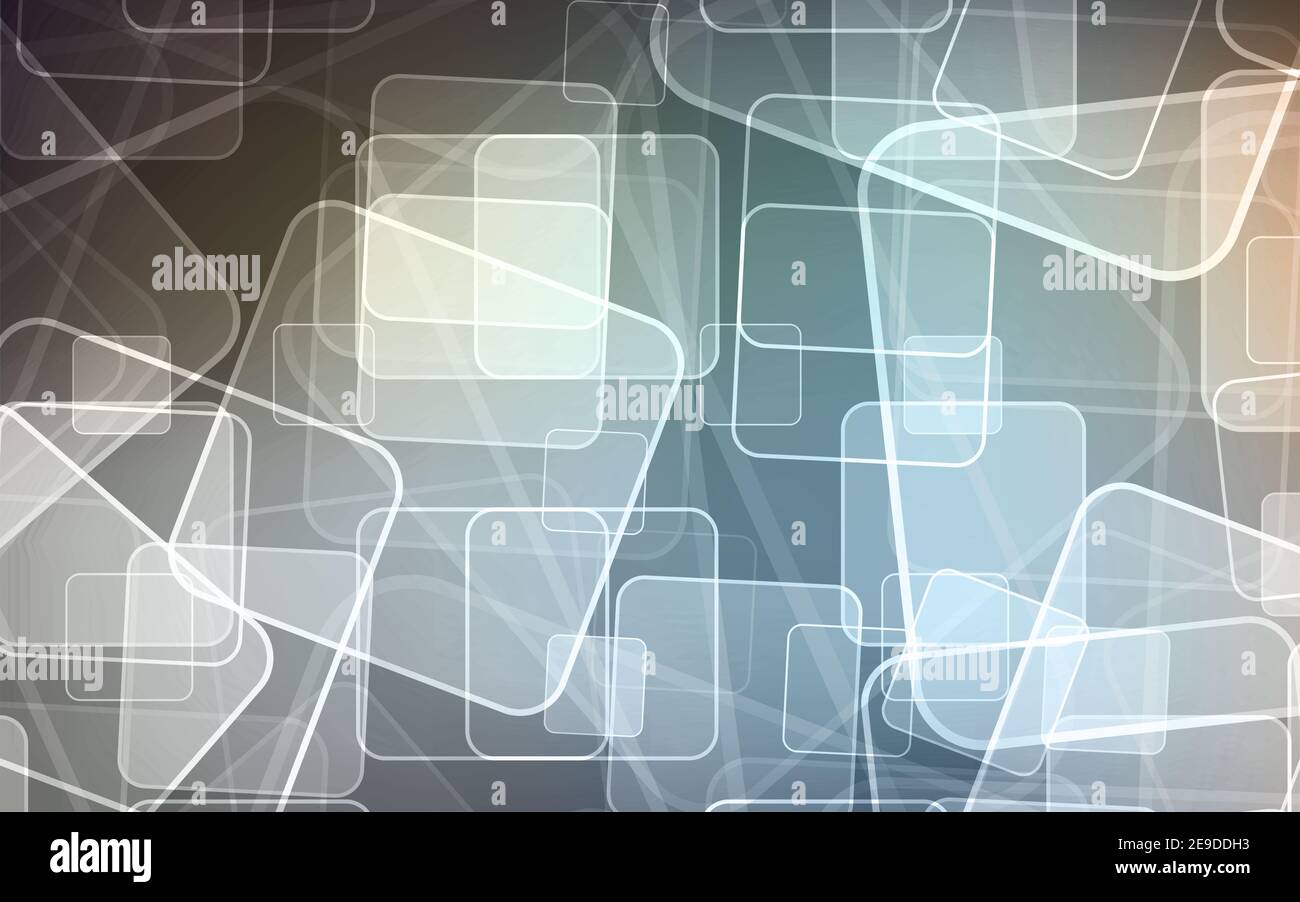 Abstract wide technology background with hexagons and gear wheels. Hi ...