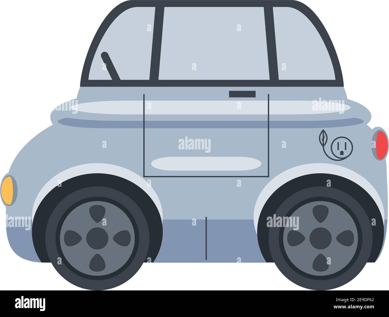 electric car modern technology transport vector illustration Stock ...