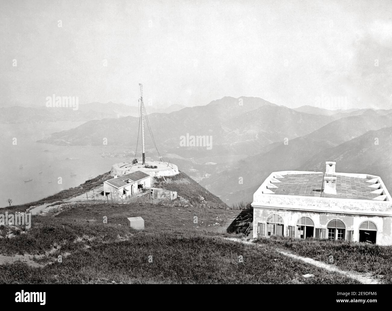Late 19th century photograph - Signal Station, Hong Kong, c.1880's ...
