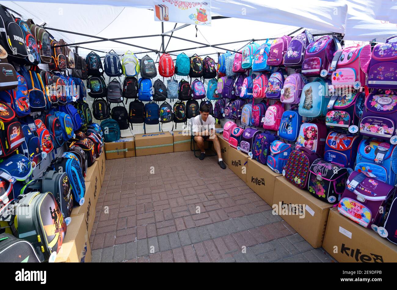 School fair stalls hi-res stock photography and images - Alamy